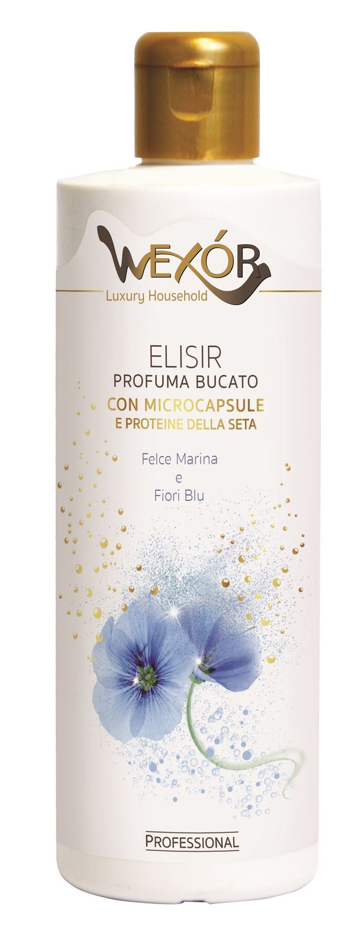 Reginato Fratelli store. WEXOR PROFUMA BUCATO FELCE MARINA FIORI BLU 200 ML