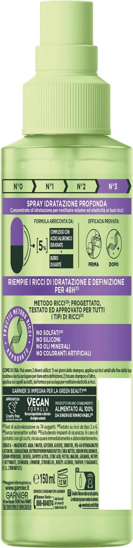 Reginato Fratelli store. FRUCTIS SPRAY METODO RICCI ML 150