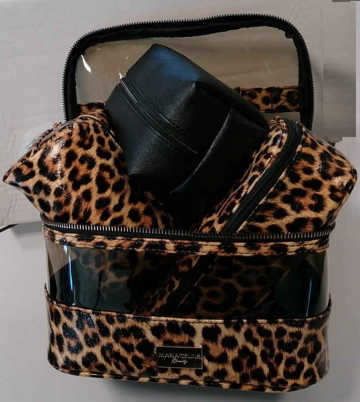 Reginato Fratelli store. BEAUTY CASE TRIS LEOPARD