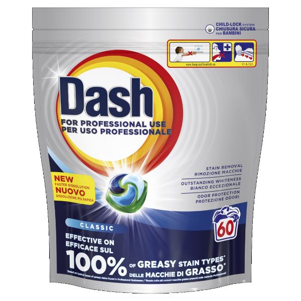Reginato Fratelli store. DASH LAVATRICE ECODOSI PODS PROFESSIONAL 60 PZ