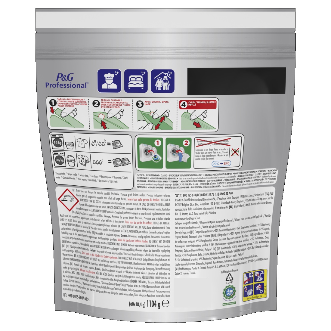 Reginato Fratelli store. DASH LAVATRICE ECODOSI PODS PROFESSIONAL 60 PZ